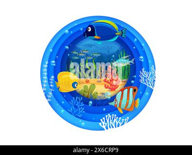 Landscape of underwater style with fish Stock Vector Image & Art - Alamy