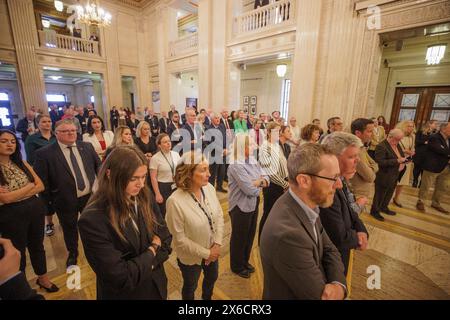 Former Stormont Assembly speaker Mitchel McLaughlin with party ...