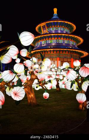 Lantern Festival Chile 2020, Dragon Sculpture Stock Photo - Alamy