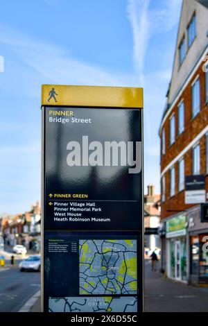 Bridge Street Location Information, Pinner, Borough of Harrow, London ...