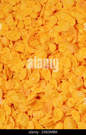Corn-flakes background and texture, cornflake cereal box for morning ...