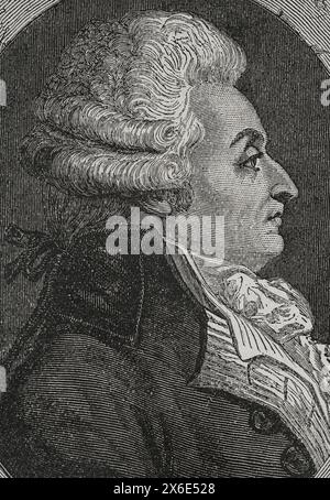 Marie-Jean Herault de Sechelles (1759-1794), French judge and ...