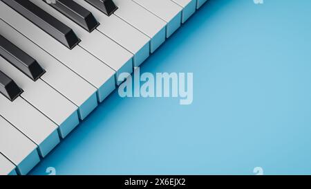 piano keyboard concepts backgrounds. 3d rendering Stock Photo - Alamy