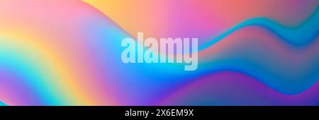 Wavy holographic iridescent texture, synthwave, retrowave, vaporwave ...