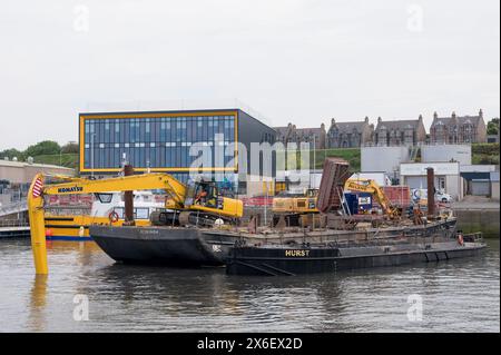 14 May 2024. Buckie Harbour,Moray,Scotland. This is Keynvor MorLift Ltd ...