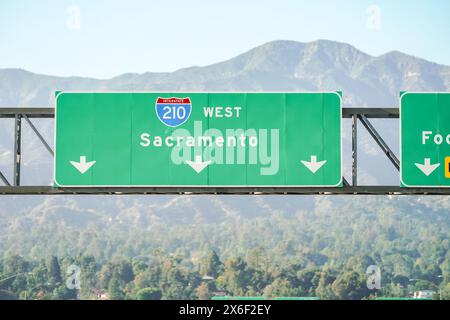 210 Sacramento Freeway Sign Stock Photo - Alamy