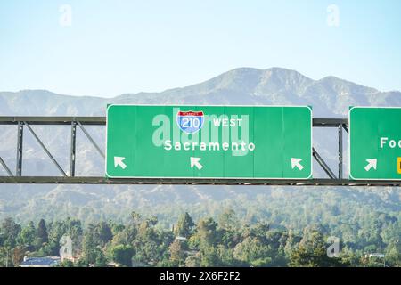 210 Sacramento Freeway Sign Stock Photo - Alamy