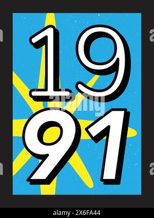 Year 1991 poster design, born in 1991, 1991 flyer poster design, room ...