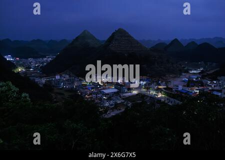 Anlong. 14th May, 2024. An aerial photo taken on May 14, 2024 shows a ...