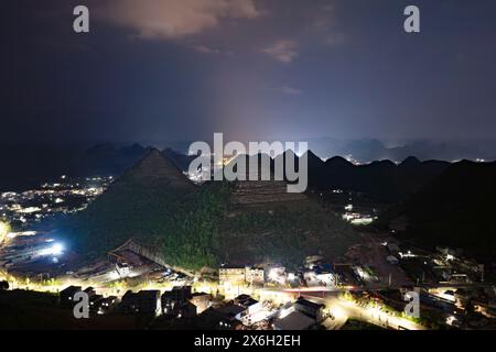Anlong. 14th May, 2024. An aerial photo taken on May 14, 2024 shows ...