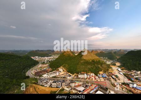 Anlong. 14th May, 2024. An aerial photo taken on May 14, 2024 shows ...