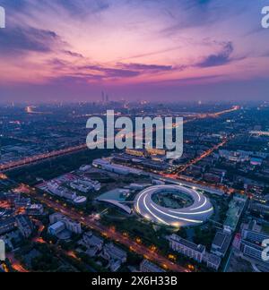 Aerial view of the Shanghai Synchrotron Radiation Facility in Shanghai ...