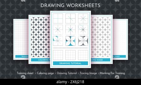 How to Draw a Pattern. Step by Step Drawing Tutorial. Draw Guide ...