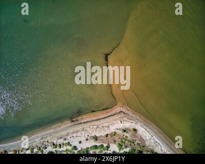 Strymonas river estuaries from above, in North Greece Stock Photo - Alamy