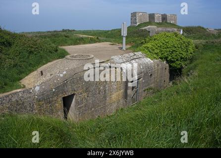German Military Installations At Normandy Beach, France. Taken 22 June ...