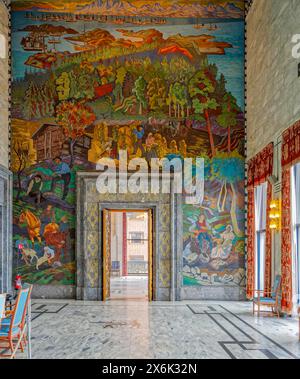 City Hall Inside Oslo Norway Stock Photo - Alamy