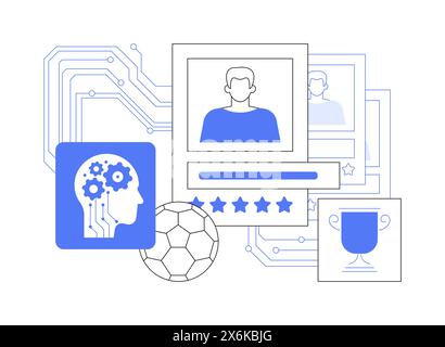 AI-Backed Talent Scouting abstract concept vector illustration Stock ...