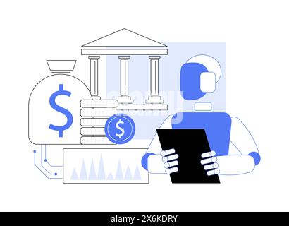 AI-Powered E-Government abstract concept vector illustration Stock ...