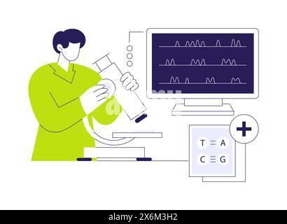 Gene augmentation therapy abstract concept vector illustration Stock ...