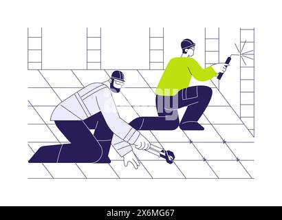 Rebar reinforcement abstract concept vector illustration Stock Vector ...