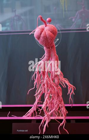 knitted neurons from Neural Knitworks, Hello Brain!, exhibition, Manby ...