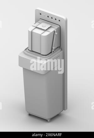Isometric view of Semiconductor Foup Load Port isolated on white ...