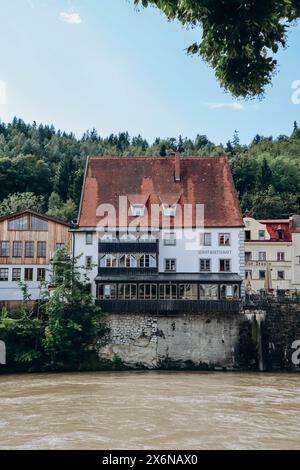 The Lech river in Fussen, Bavaria, Southern Germany Stock Photo - Alamy