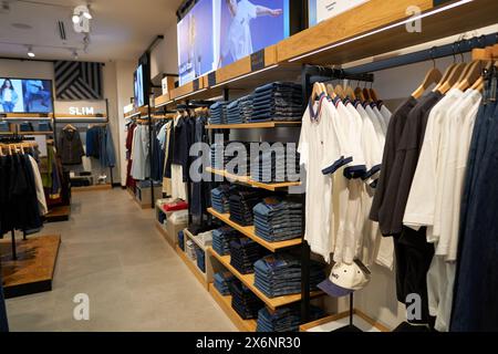SINGAPORE - NOVEMBER 06, 2023: Levi's storefront in Singapore. Levi ...