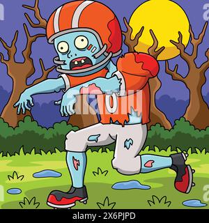 Zombie Athlete Cartoon Colored Clipart Stock Vector Image & Art - Alamy