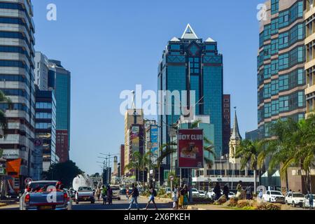 Harare, Zimbabwe, 5th May 2024: Harare city centre, daytime view ...