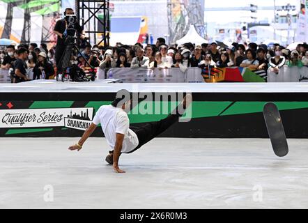 Micky Papa of Canada competes during the Skate Street World ...