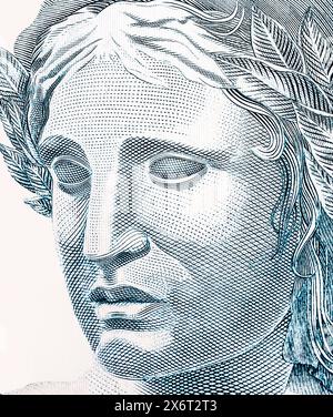 Detail of brazilian 1 BRL currency Stock Photo - Alamy