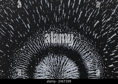 Magnetic fields around a loudspeaker used with electricity to generate ...