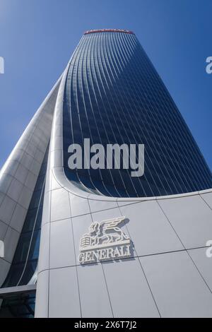 Skyscraper Generali Tower headquarters of the Generali Group's offices ...