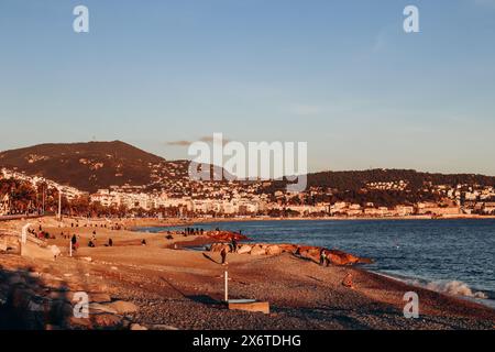 Nice, France - 19 November 2023 : View of the Promenade and the ...