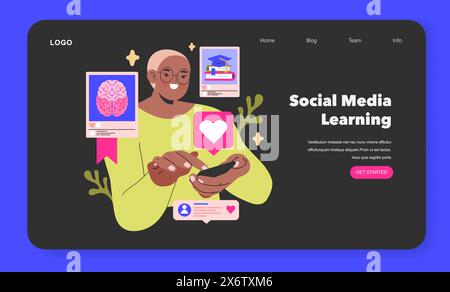 Flexible Learning Schedules concept A student with a calendar and ...