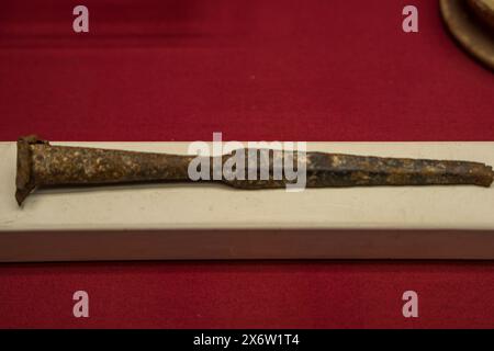 pilum tip, Iberian culture, Archeological Museum. Úbeda, Jaén province ...
