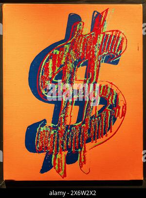 Andy Warhol 'Dollar Sign' on display during Press preview for summer ...