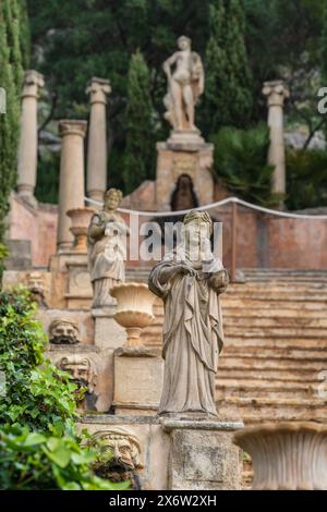 Raixa, public property, monumental staircase and temple of Apollo ...