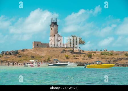 ile au phare or Lighthouse island in Mauritius Stock Photo - Alamy