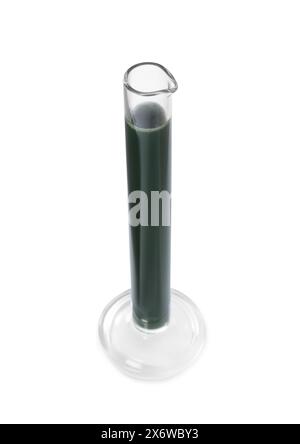 Test tube with crude oil isolated on white Stock Photo - Alamy