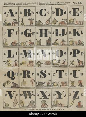 Alphabet in objects, letters from objects, motif ABC, photographic task ...