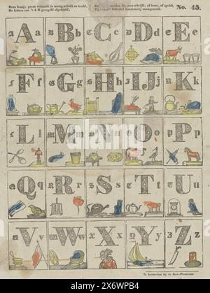 Alphabet in objects, letters from objects, motif ABC, photographic task ...