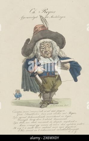 Cartoon on Charles Rogier, ca. 1830, Albertus Verhoesen, 1830 print ...