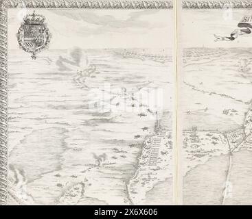 Siege of Breda, August 27 1624-5 June 1625 (lower left part) Part Six (left) a representation of ...