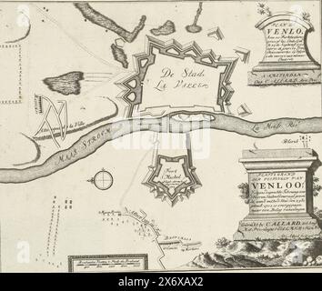 Map of the fortifications of Venlo Map of the fortifications of Venloo ...