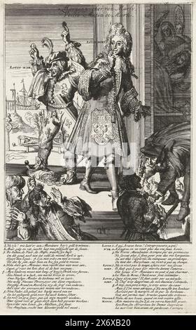 Cartoon on Louis Willem of Baden-Baden, 1705, Louis Dort (title on ...