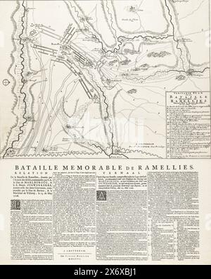 Battle of Ramillies, 1706, 1706 print Plan of the Battle of Ramillies ...