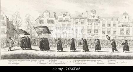 Funeral procession of Princess Anna, 1759, plate 10, Funeral procession ...