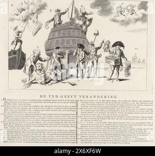 Explanation of the cartoon: the Dutch Lion awakens, 1780, Explanation ...